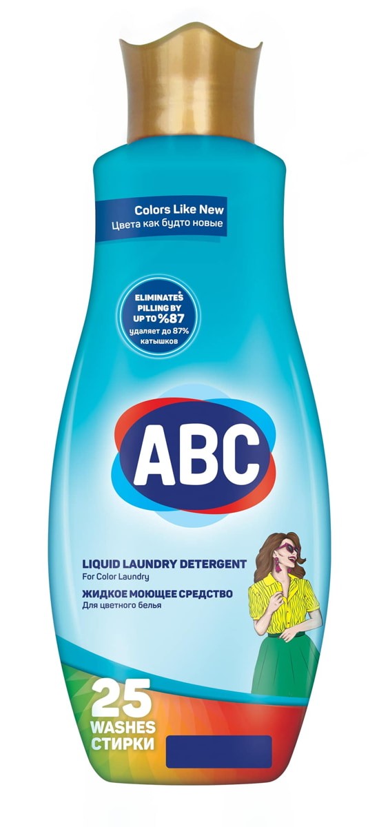 Vloeibaar wasmiddel, ABC, gekleurde was, 1,5L | ATA PACK